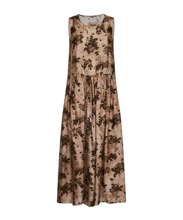UMA WANG Sleeveless Maxi Dress With Graphic Print - No