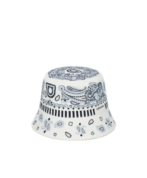 FERRAGAMO Arabesque Print Cloche