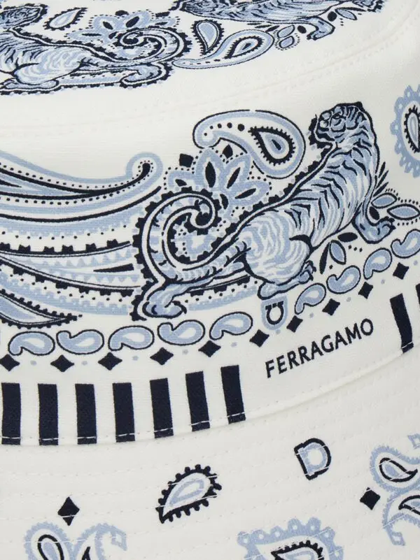 FERRAGAMO Arabesque Print Cloche