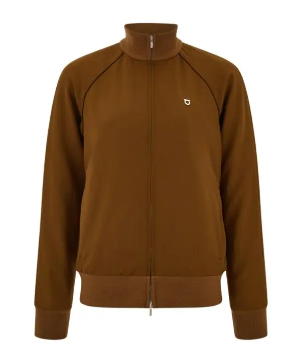 FERRAGAMO Zip-up Blouson With Gancio Logo