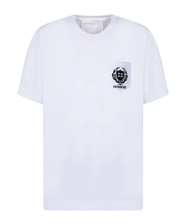 Givenchy Logo Embroidered Crewneck T-shirt