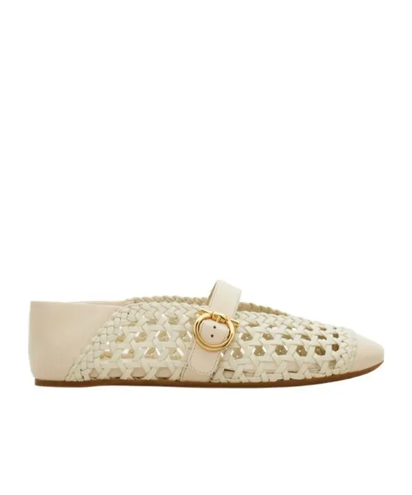 FERRAGAMO Gancini Buckle Ballet Flat