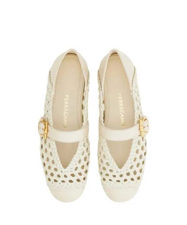 FERRAGAMO Gancini Buckle Ballet Flat