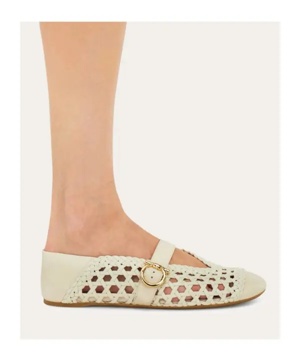 FERRAGAMO Gancini Buckle Ballet Flat