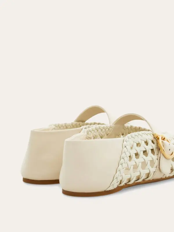 FERRAGAMO Gancini Buckle Ballet Flat