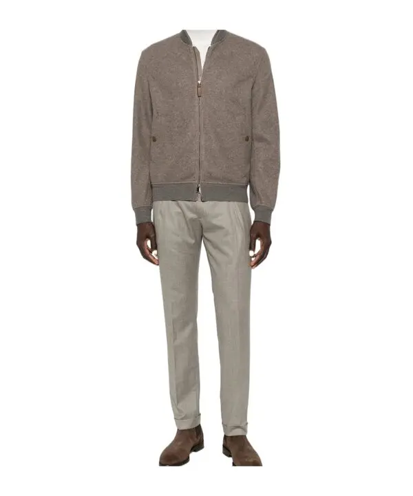 Brioni Zip-up Bomber Jacket