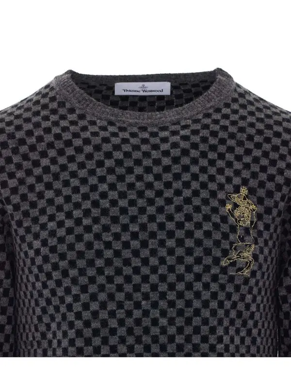 VIVIENNE WESTWOOD Checkered Crewneck Jumper