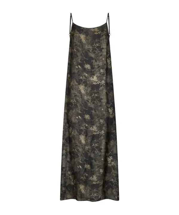 UMA WANG Sleeveless Printed Dress - Black