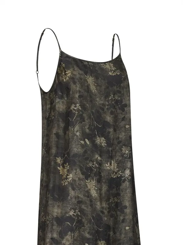 UMA WANG Sleeveless Printed Dress - Black