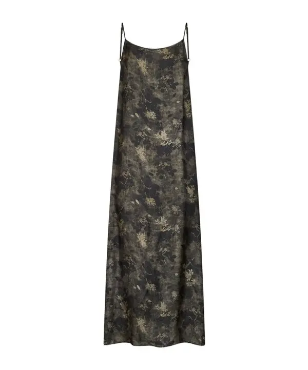 UMA WANG Sleeveless Printed Dress - Black