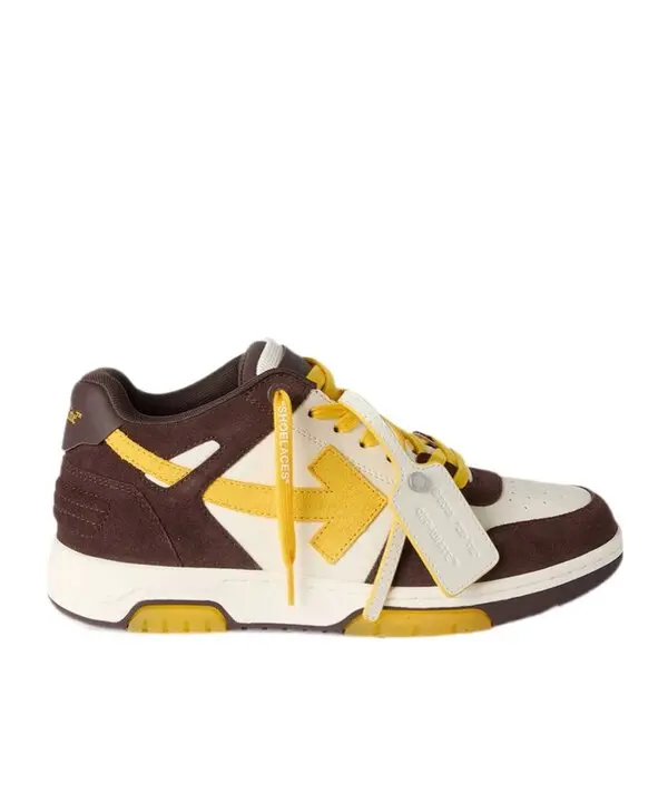 Off-White Lace-up Sneakers - Dark Brown