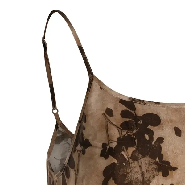 UMA WANG Sleeveless Dress With Spaghetti Straps - Brown