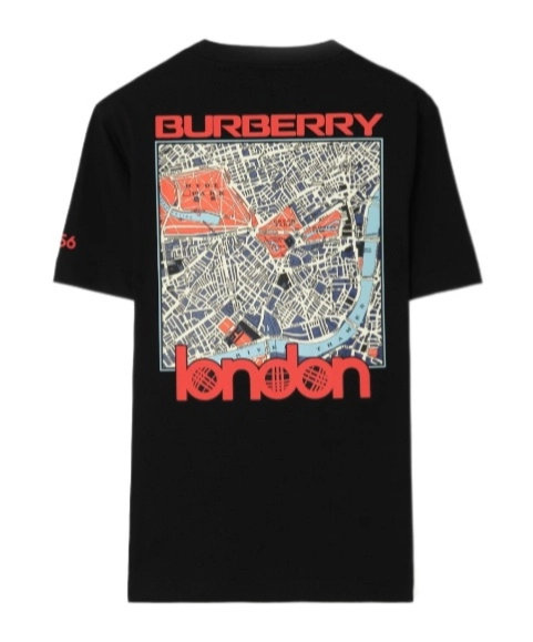 Burberry London Map Cotton T-shirt