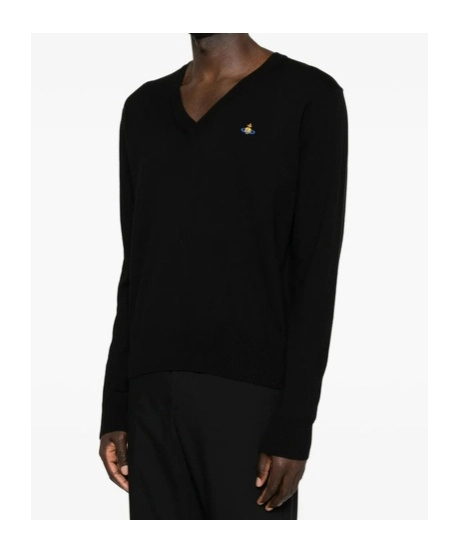 VIVIENNE WESTWOOD Long-sleeved V-neck Pullover
