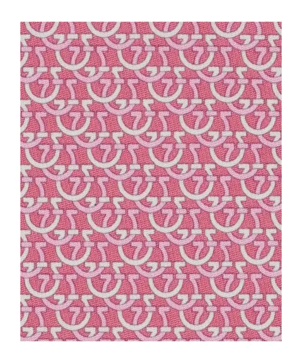 FERRAGAMO Gancini Links Print Silk Neck Tie