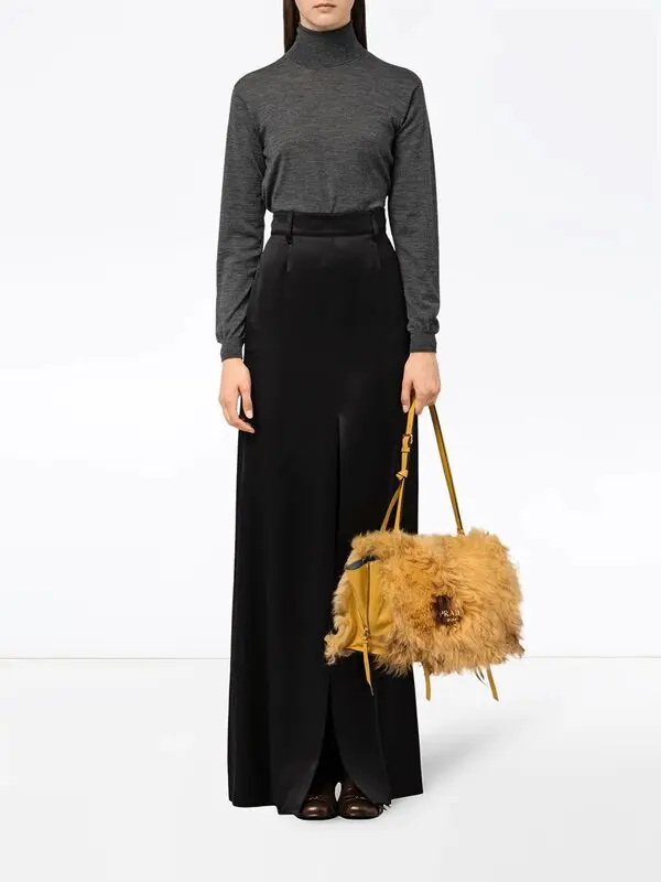 Prada Shearling Detail Bag