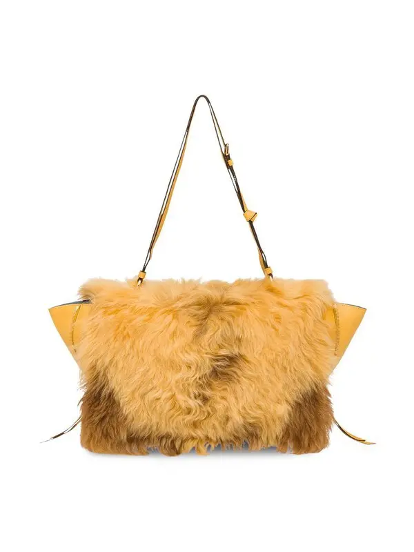 Prada Shearling Detail Bag