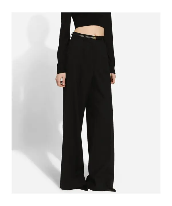 Dolce & Gabbana Pressed-crease Palazzo Pants