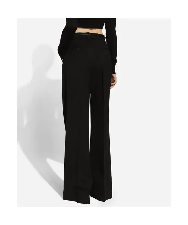 Dolce & Gabbana Pressed-crease Palazzo Pants