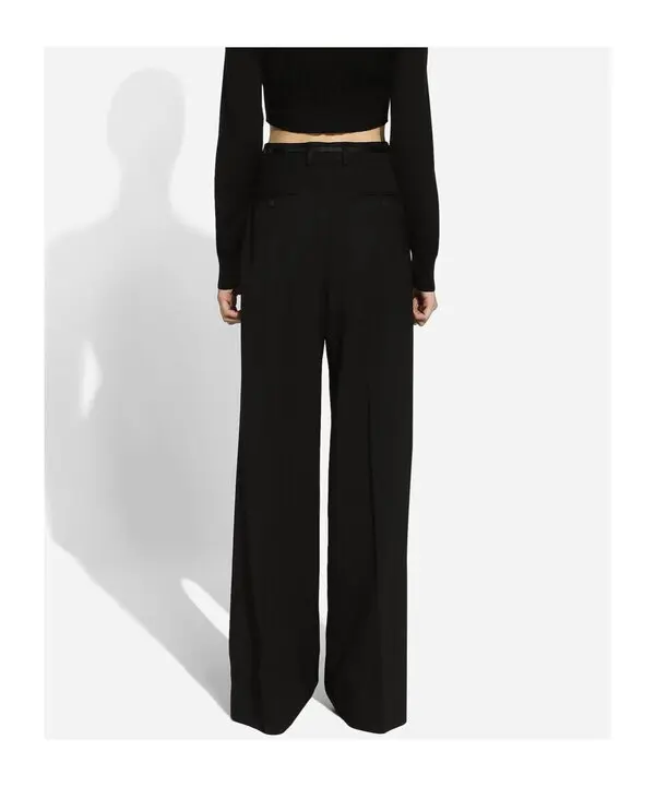 Dolce & Gabbana Pressed-crease Palazzo Pants