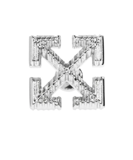 Off-White Arrow Earrings - Gray