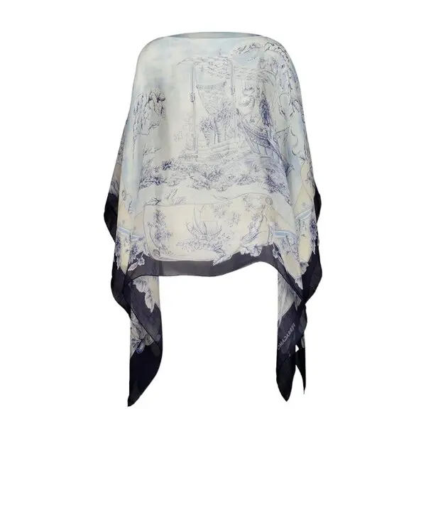 FERRAGAMO Floral Pattern Shawl