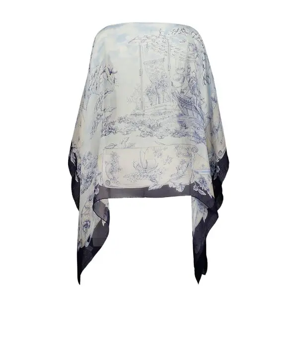 FERRAGAMO Floral Pattern Shawl