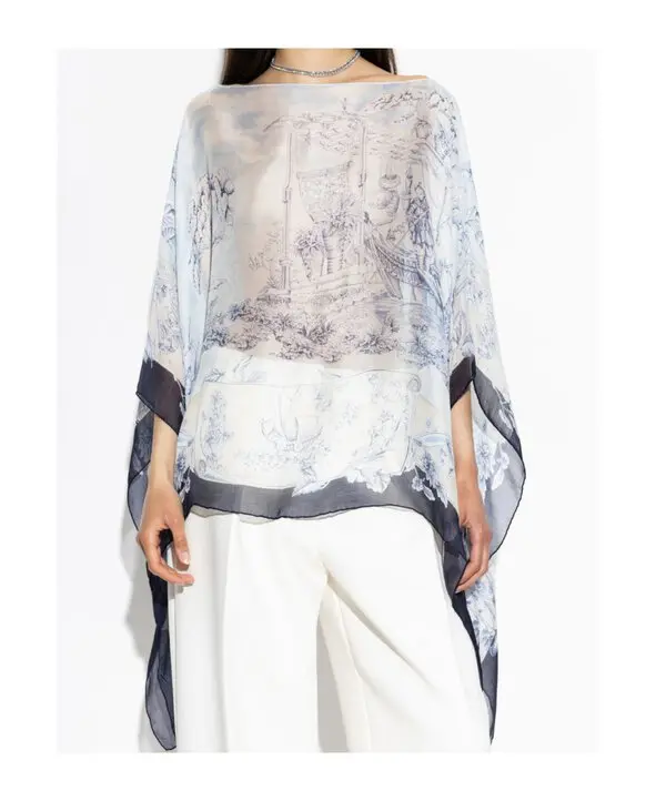 FERRAGAMO Floral Pattern Shawl