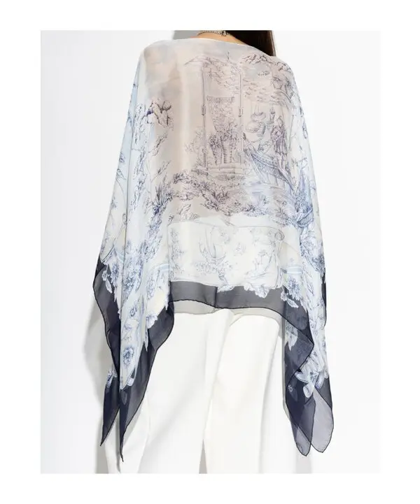 FERRAGAMO Floral Pattern Shawl