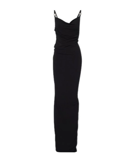 Coperni Draped Open-back Jersey Maxi Dress