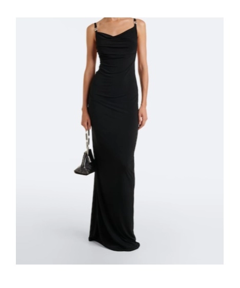 Coperni Draped Open-back Jersey Maxi Dress