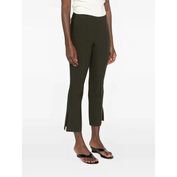 Vince Side-slit Trousers - Black