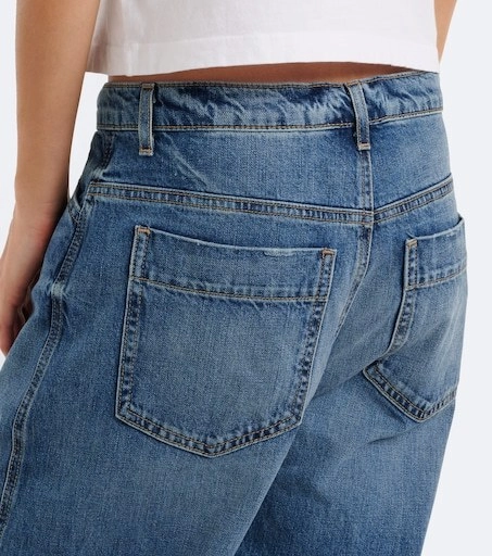 NILI LOTAN Tribeca Barrel-leg Jeans