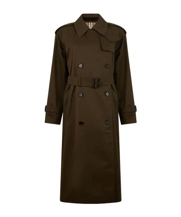 Burberry Long Trench Coat With A Belt