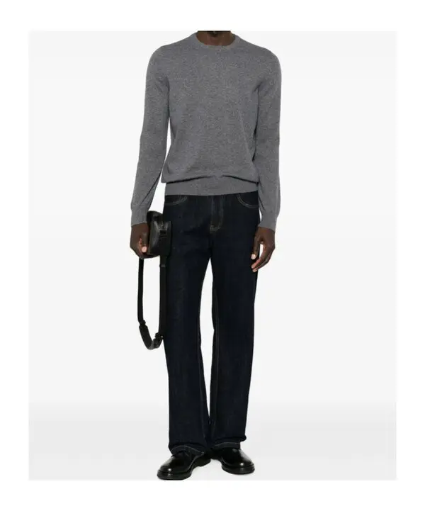 D'ANIELLO Crew-neck Ribbed-trim Knit