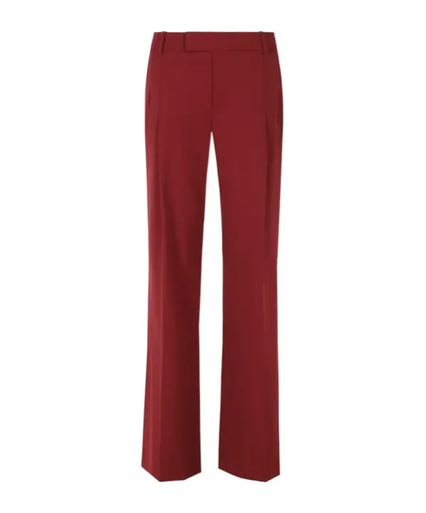 Federica Tosi Casual Trousers With Belt Loops - Rubino