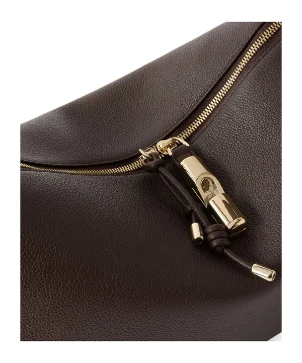 Furla Large Debby Zip Leather Shoulder Bag
