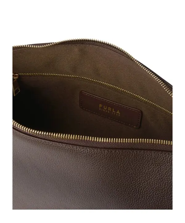 Furla Large Debby Zip Leather Shoulder Bag