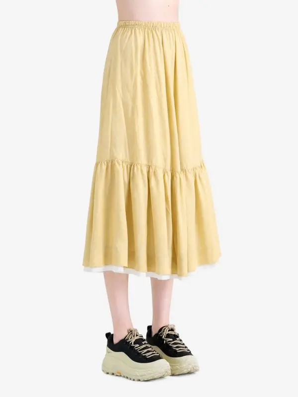 Paloma Wool Lamin Tiered Midi Skirt