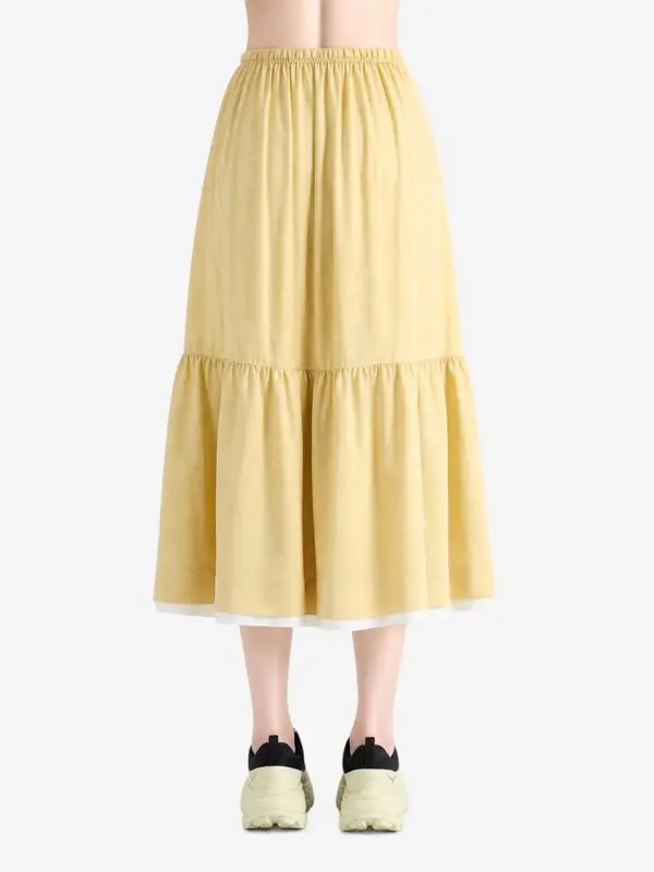 Paloma Wool Lamin Tiered Midi Skirt