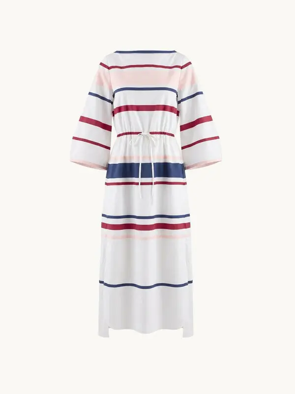 Rosie Assoulin Striped Cotton Poplin Caftan Dress