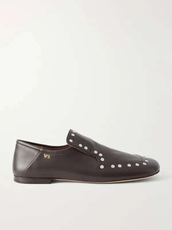 WALES BONNER Dakar Embellished Leather Loafer