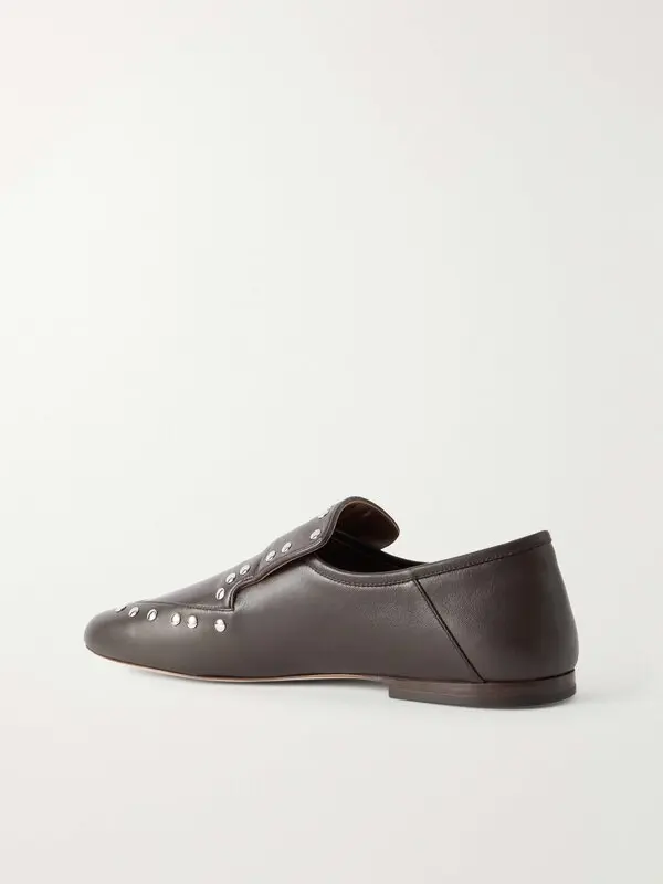 WALES BONNER Dakar Embellished Leather Loafer