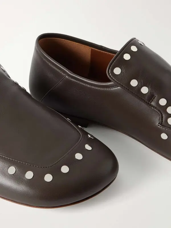 WALES BONNER Dakar Embellished Leather Loafer