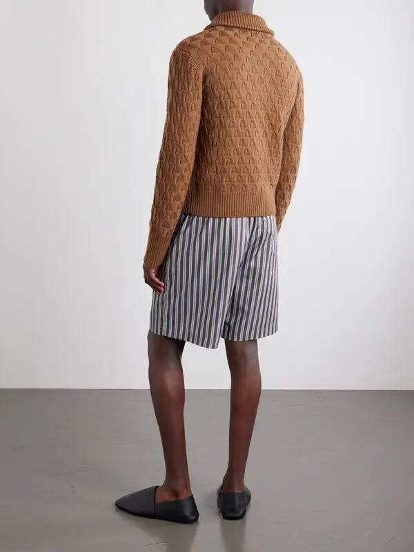 WALES BONNER Wool Half-zip Sweater