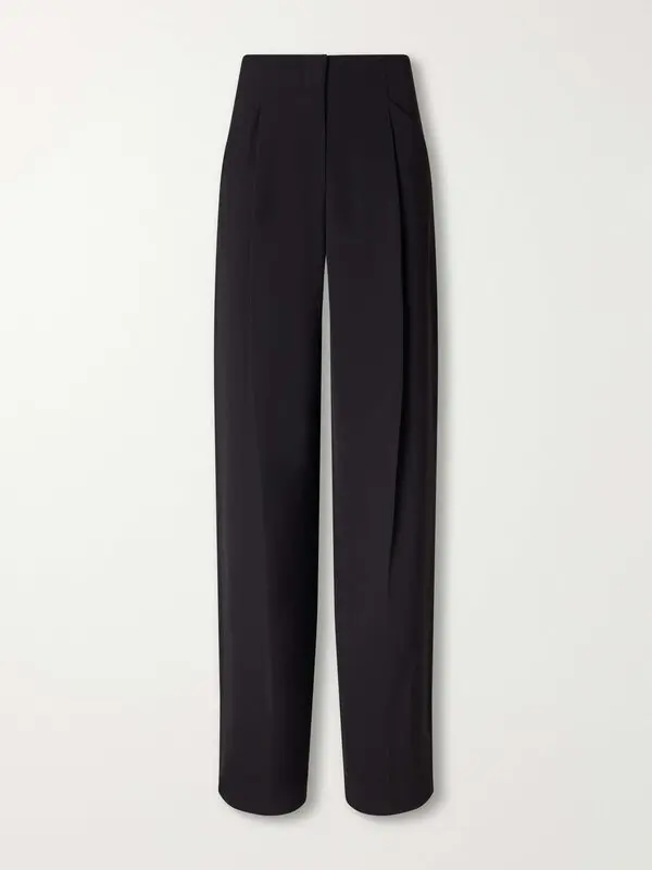 Veronica Beard Kenneth Stretch-crepe Wide-leg Pants