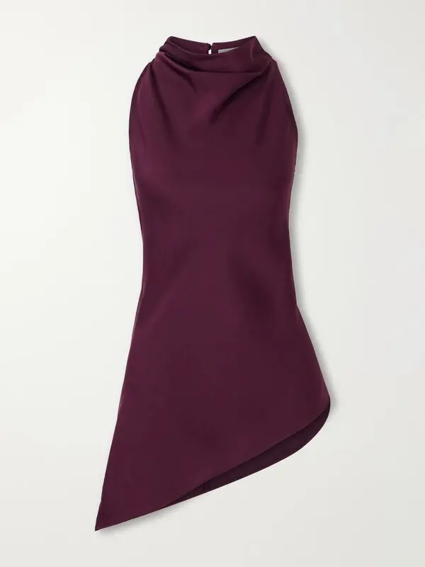 Veronica Beard Radford Crepe Satin Blouse