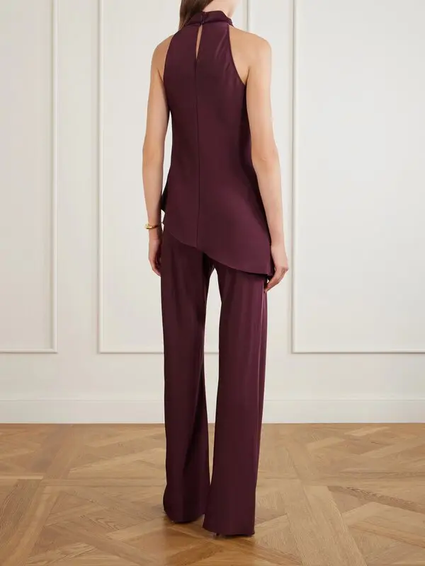 Veronica Beard Radford Crepe Satin Blouse