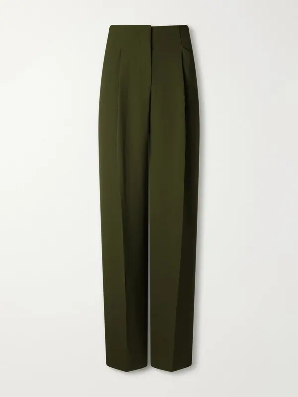 Veronica Beard Kenneth Stretch-crepe Wide-leg Pants