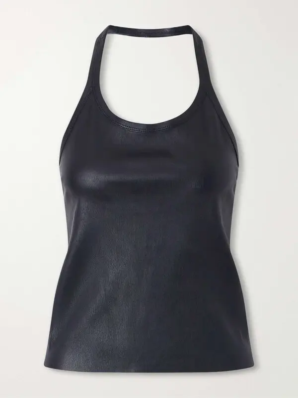 Stouls Leather Halterneck Tank